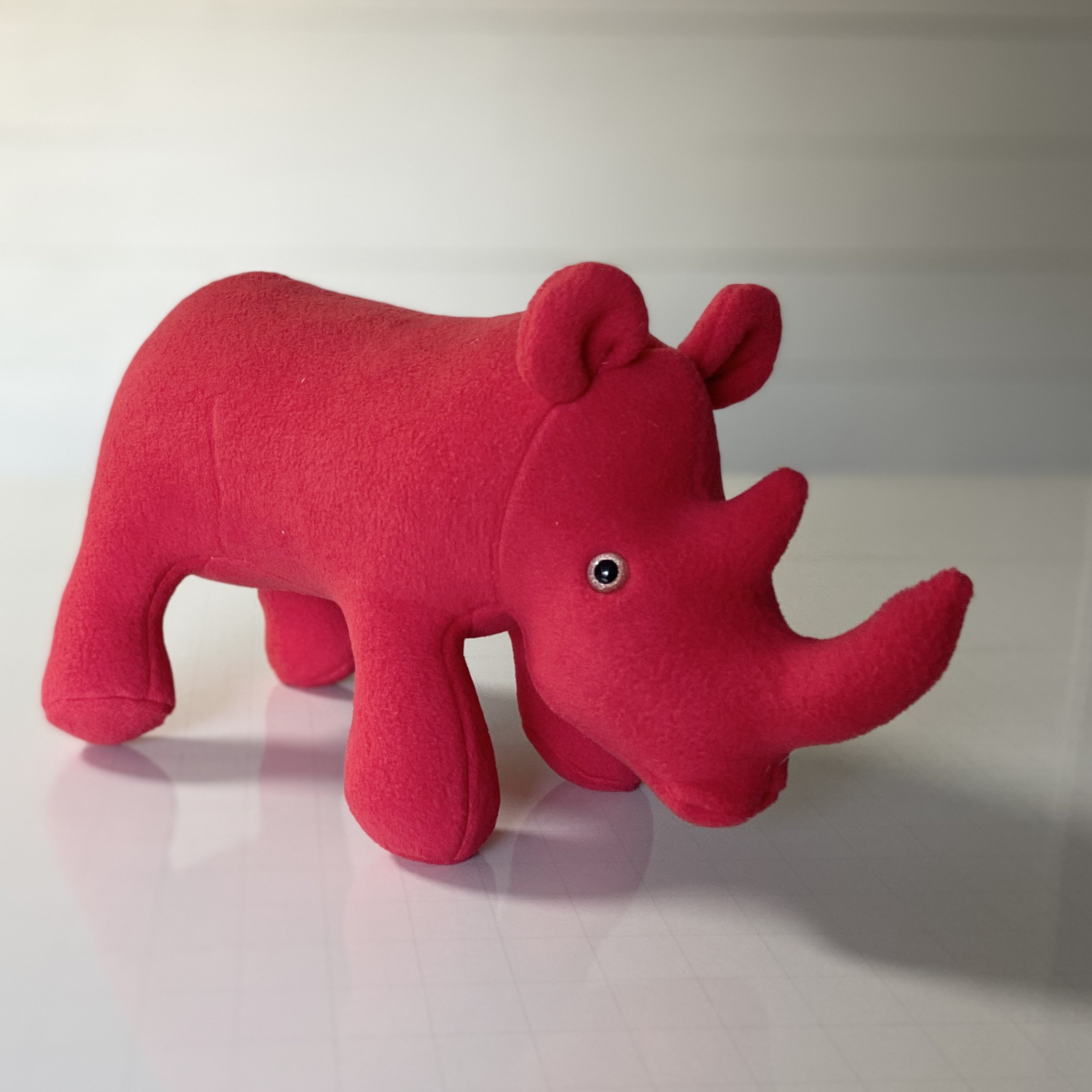 Plush Red Rhinoceros | Etsy