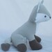 Gray Plush Fox Toy - Etsy