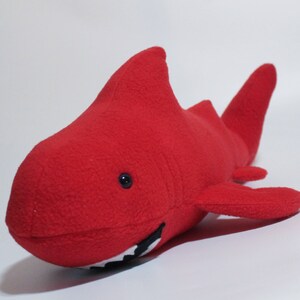 Red Plush Shark - Etsy