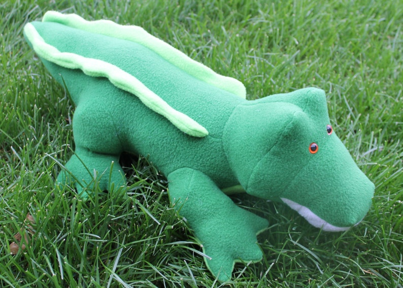 Green Plush Crocodile | Etsy