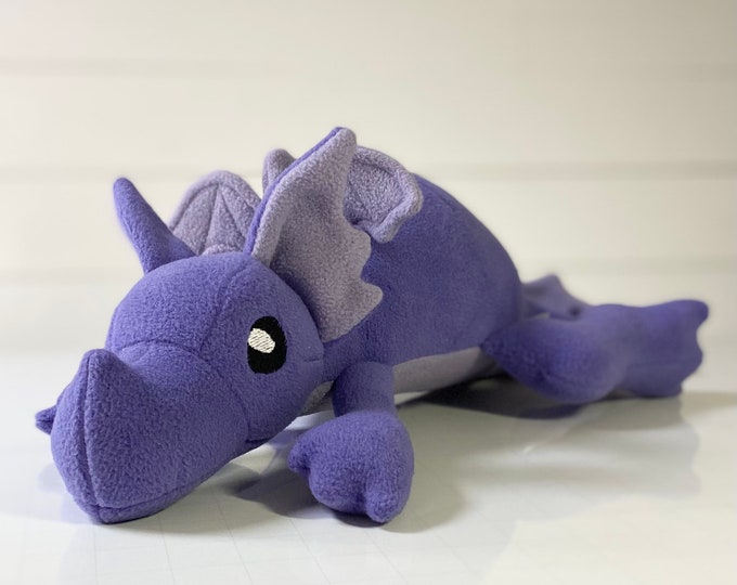 Purple Plush Baby Dragon - Etsy