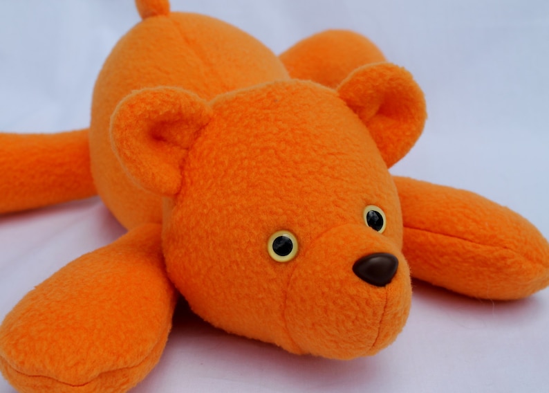 Orange Teddy Bear | Etsy