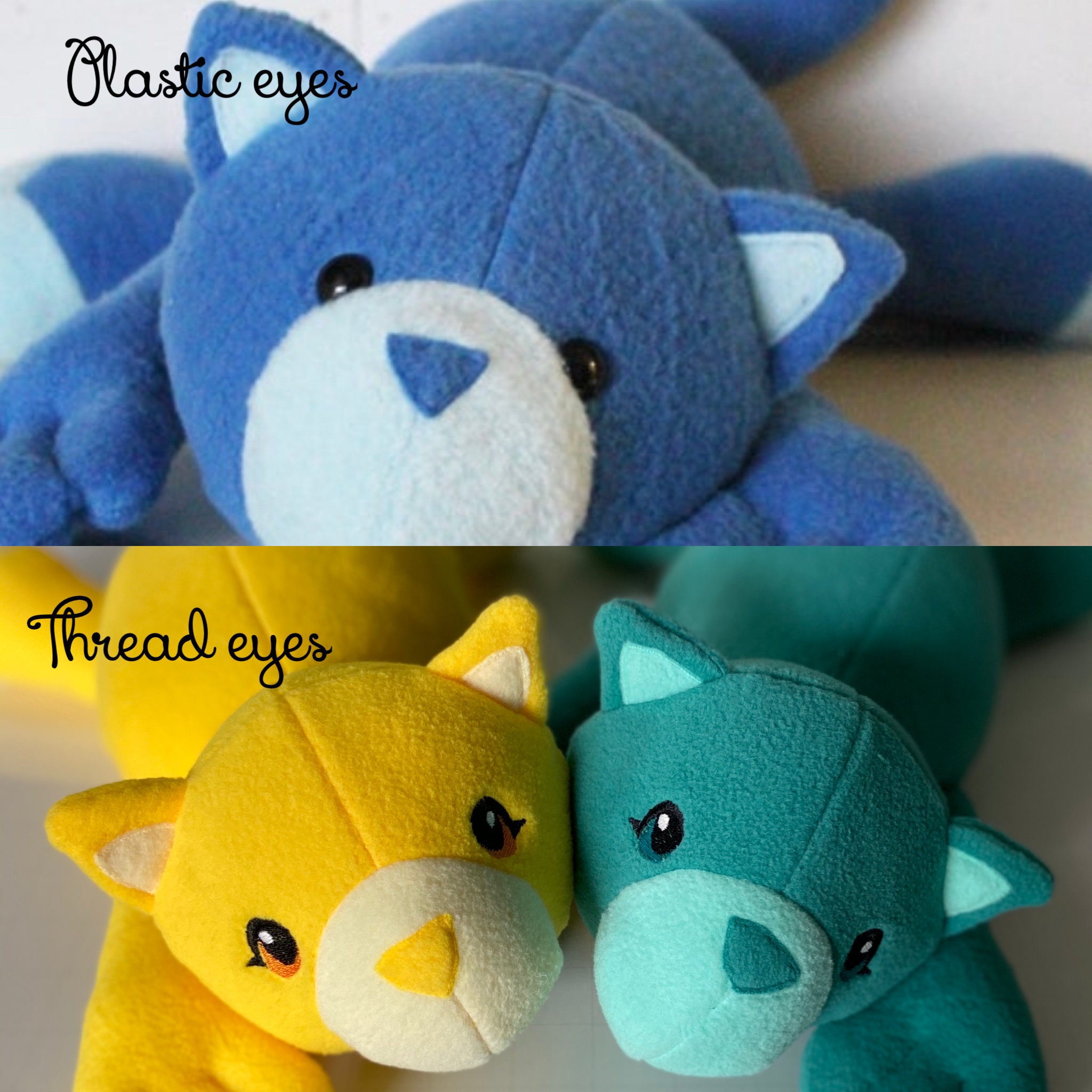 Blue Plush Cat | Etsy