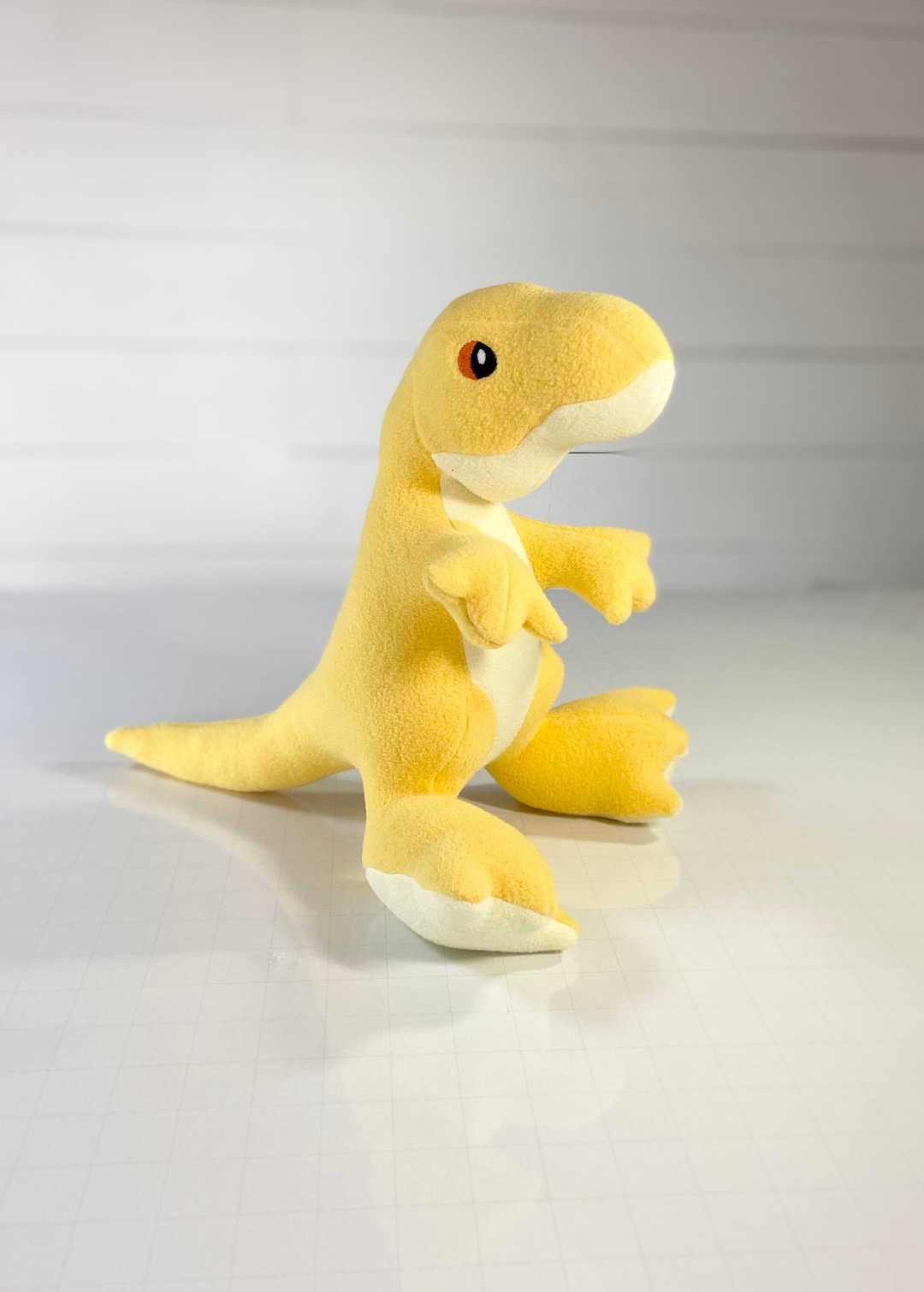 Yellow T Rex Plush Toy - Etsy