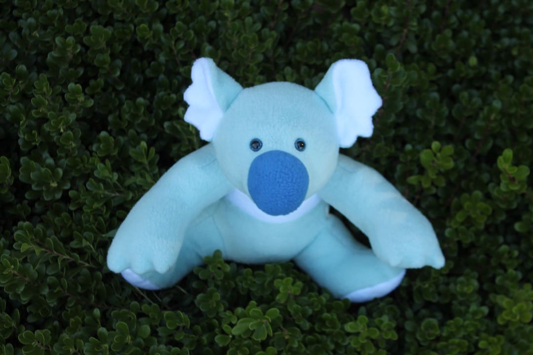Blue Plush Koala Bear Toy - Etsy