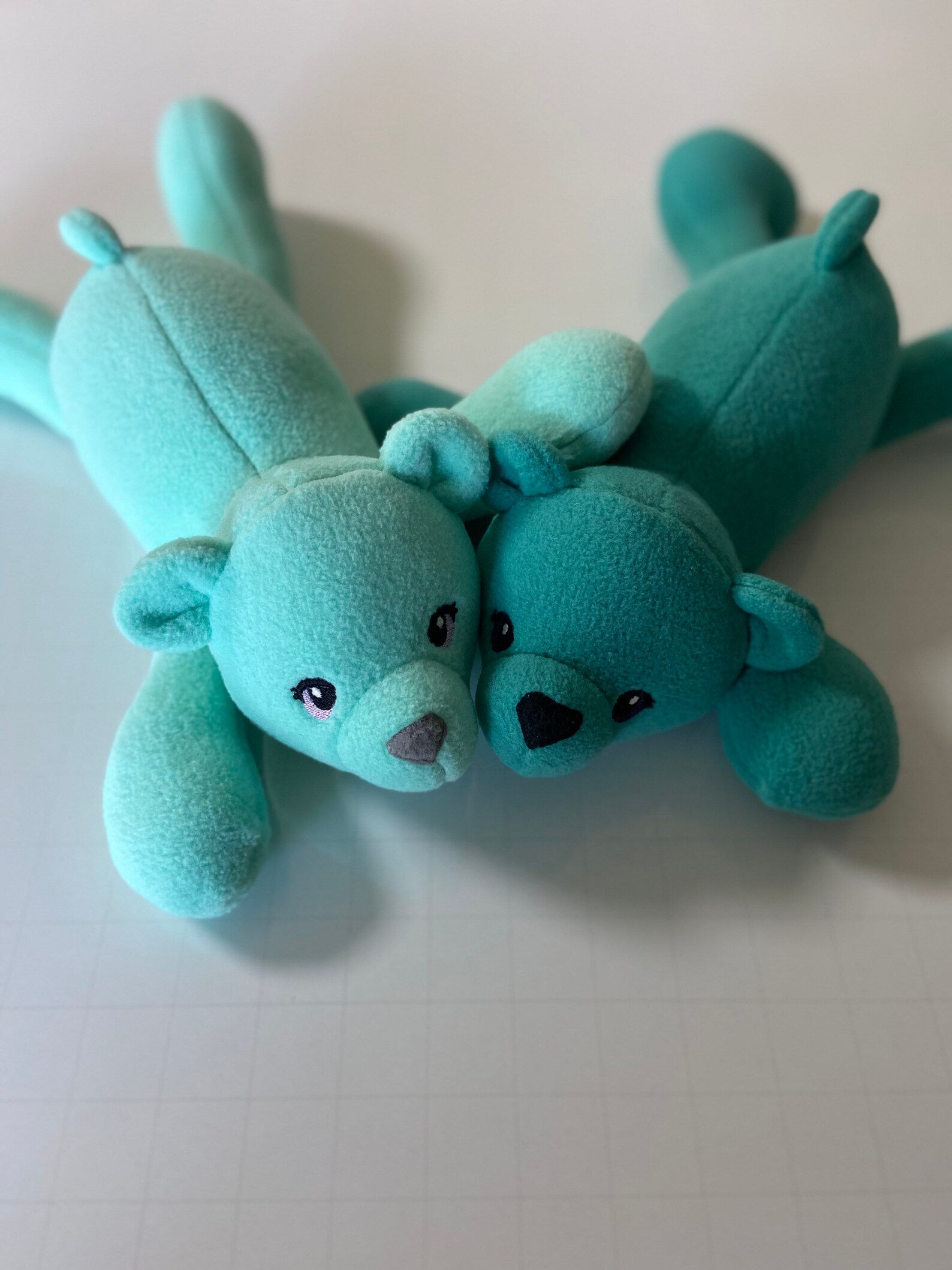 Aqua Teddy Bear - Etsy