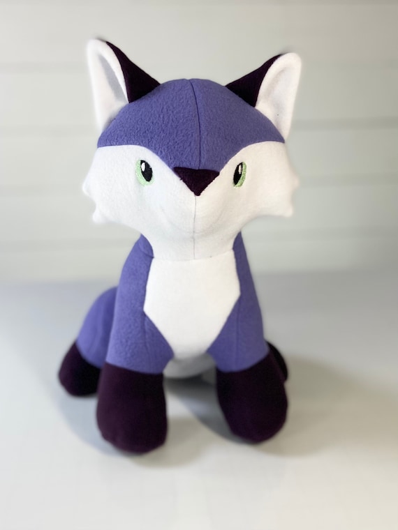 Purple Plush Fox Toy - Etsy