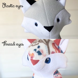 Gray Plush Fox Toy - Etsy