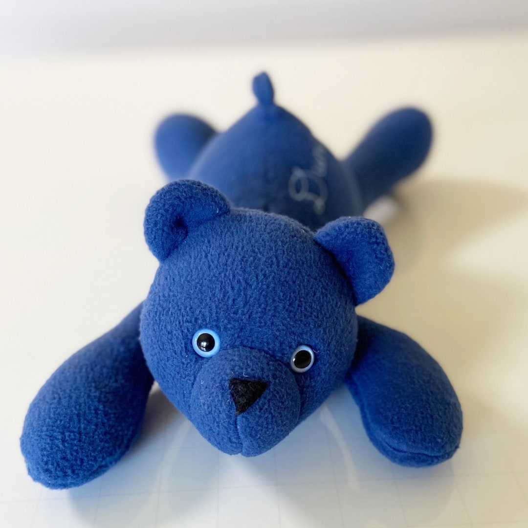 Blue Teddy Bear - Etsy