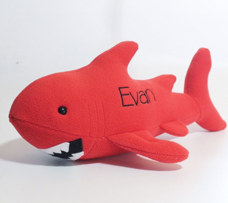 Red Plush Shark - Etsy