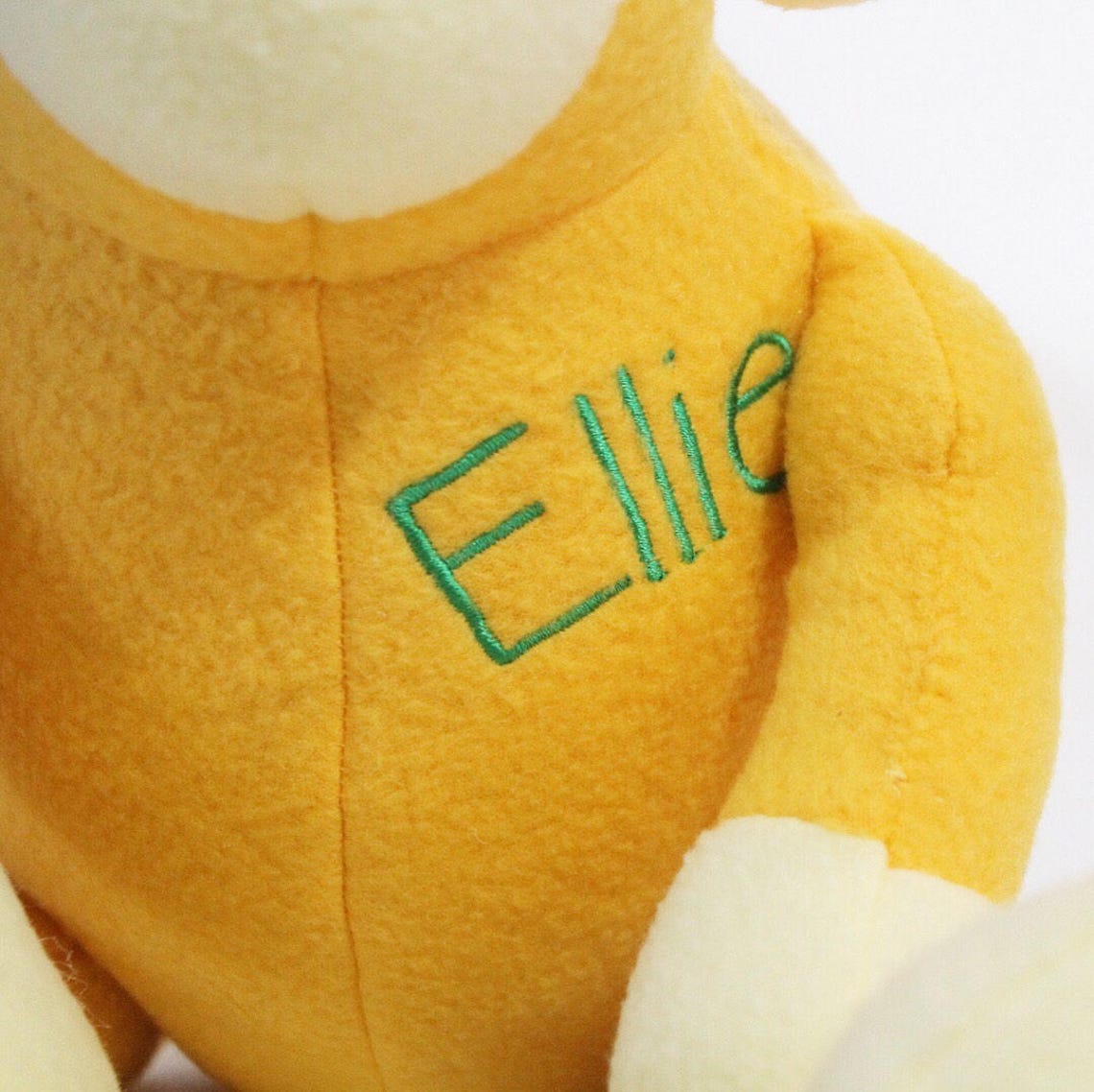 Yellow Stuffed Monkey Toy - Etsy