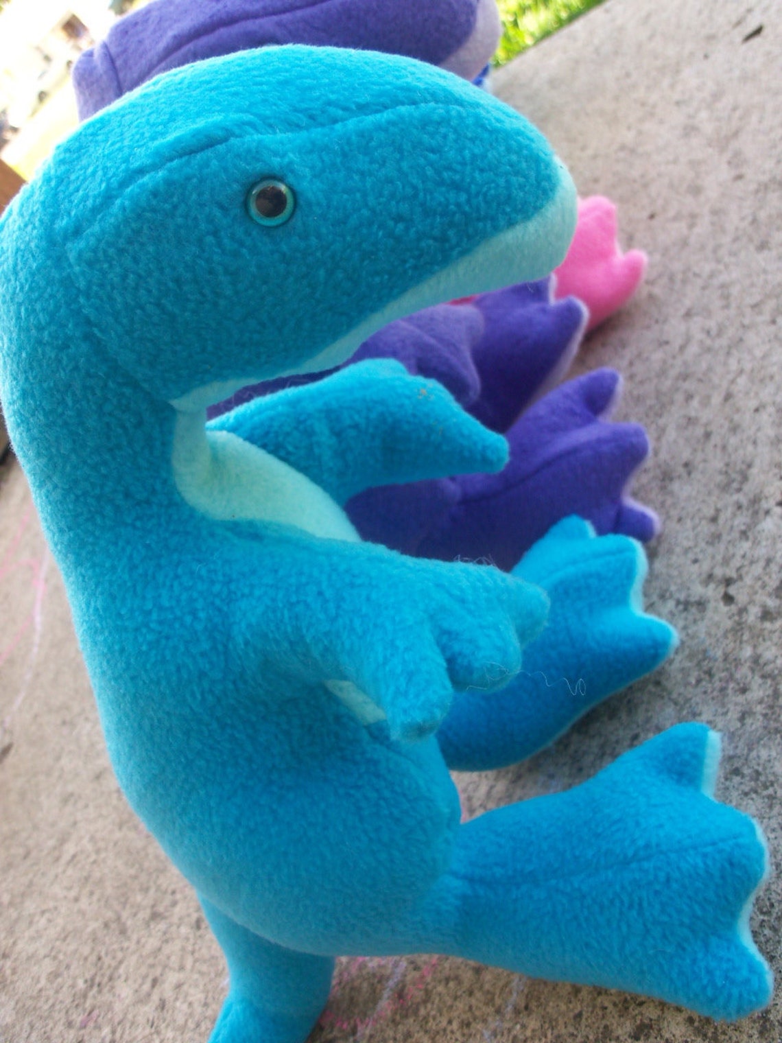 Teal T Rex Plush Toy - Etsy