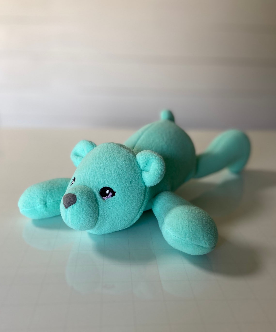 Aqua Teddy Bear - Etsy