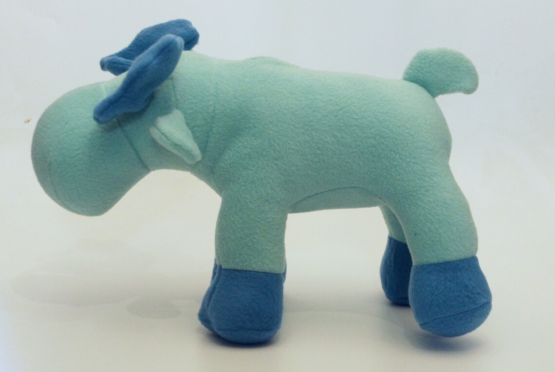 Aqua Moose Plush Toy - Etsy