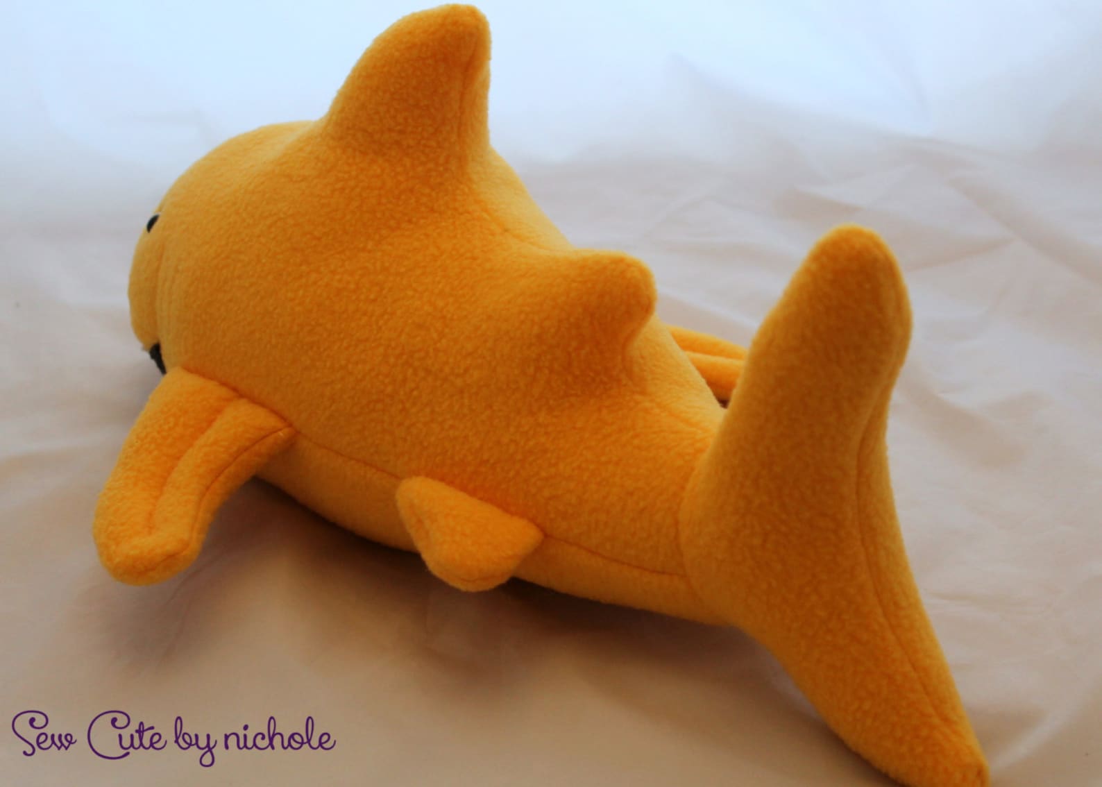 Yellow Plush Shark | Etsy