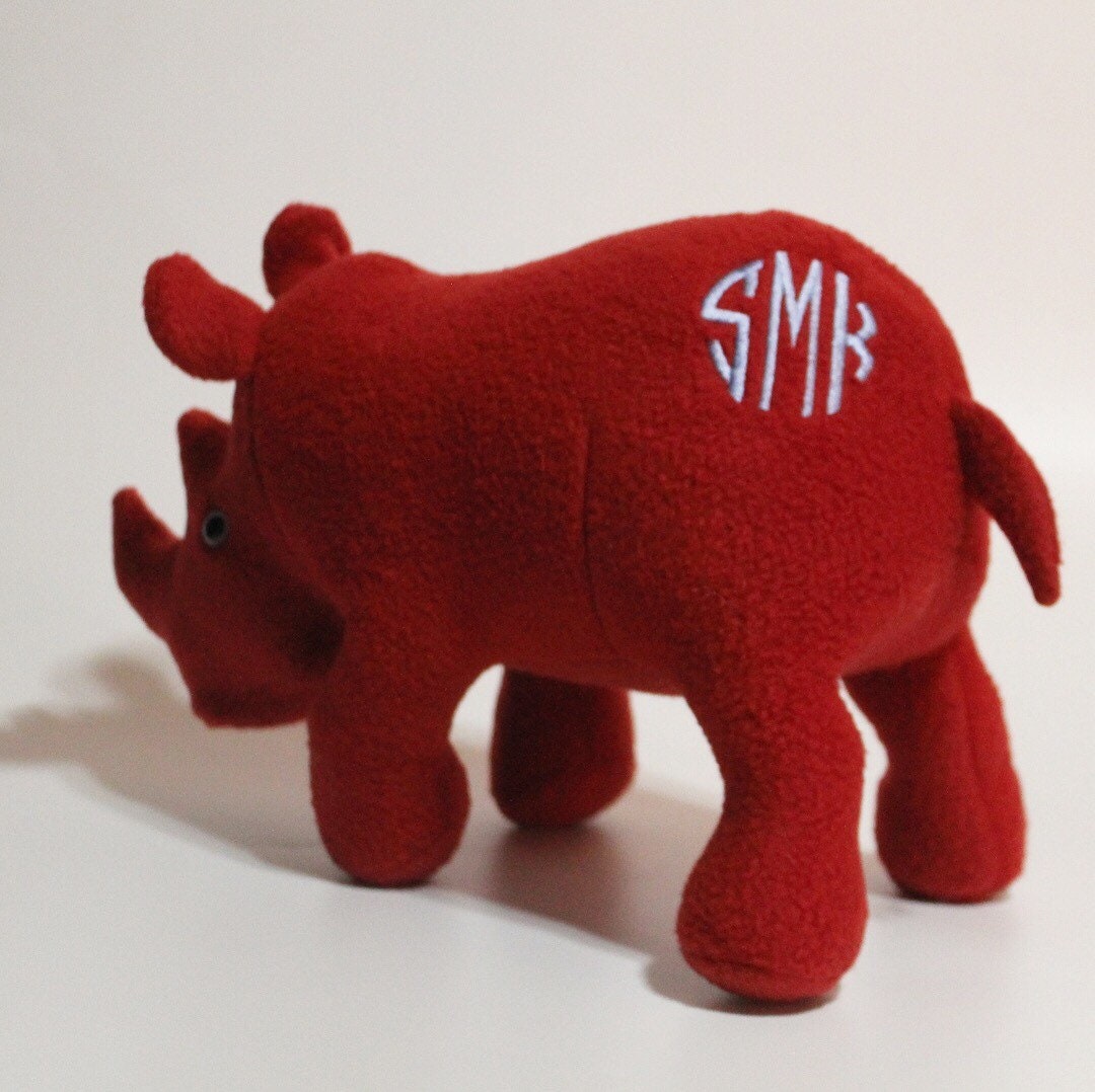 Plush Red Rhinoceros - Etsy