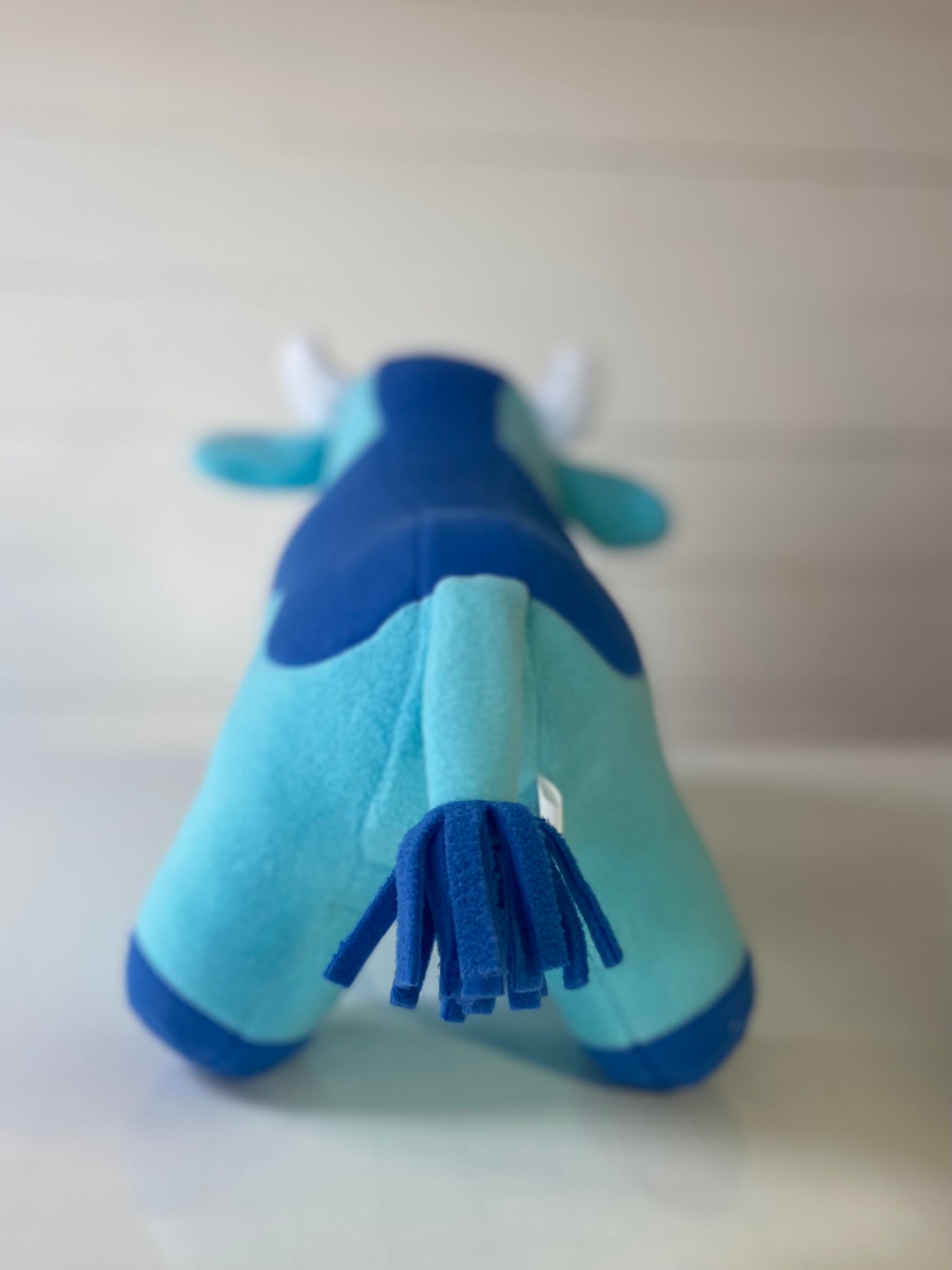 Blue Plush Bull | Etsy