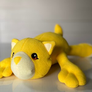 Yellow Plush Cat - Etsy