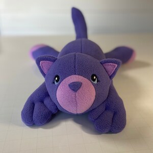Purple Plush Cat | Etsy