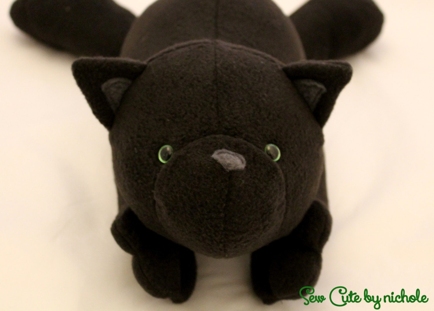 Black Plush Cat | Etsy