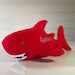 Red Plush Shark - Etsy