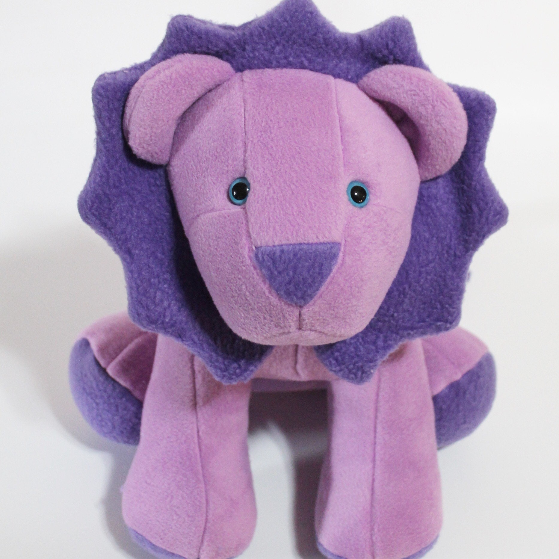 Pretty Purple Stuffed Lion | Etsy