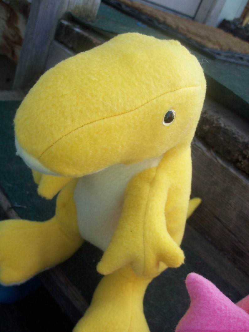 Yellow T Rex Plush Toy - Etsy