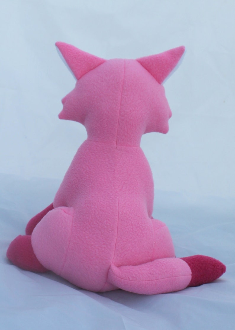 Pink Plush Fox Toy - Etsy