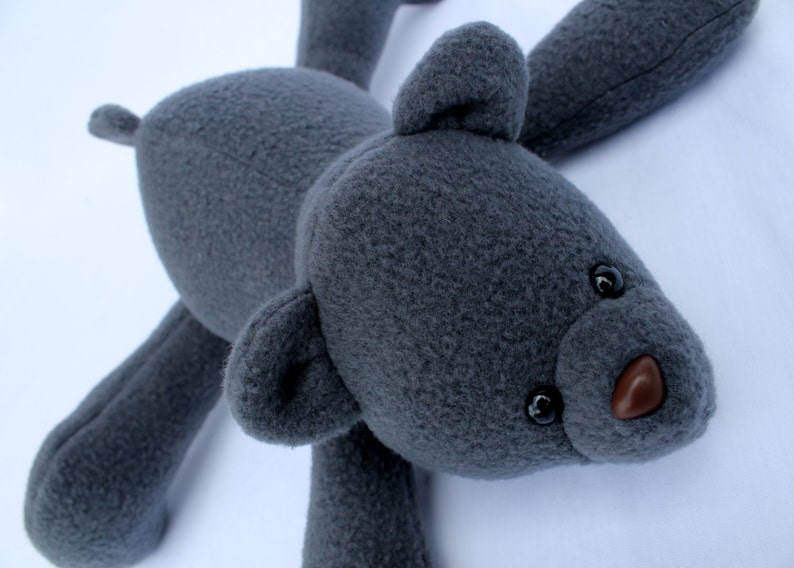 Gray Teddy Bear - Etsy