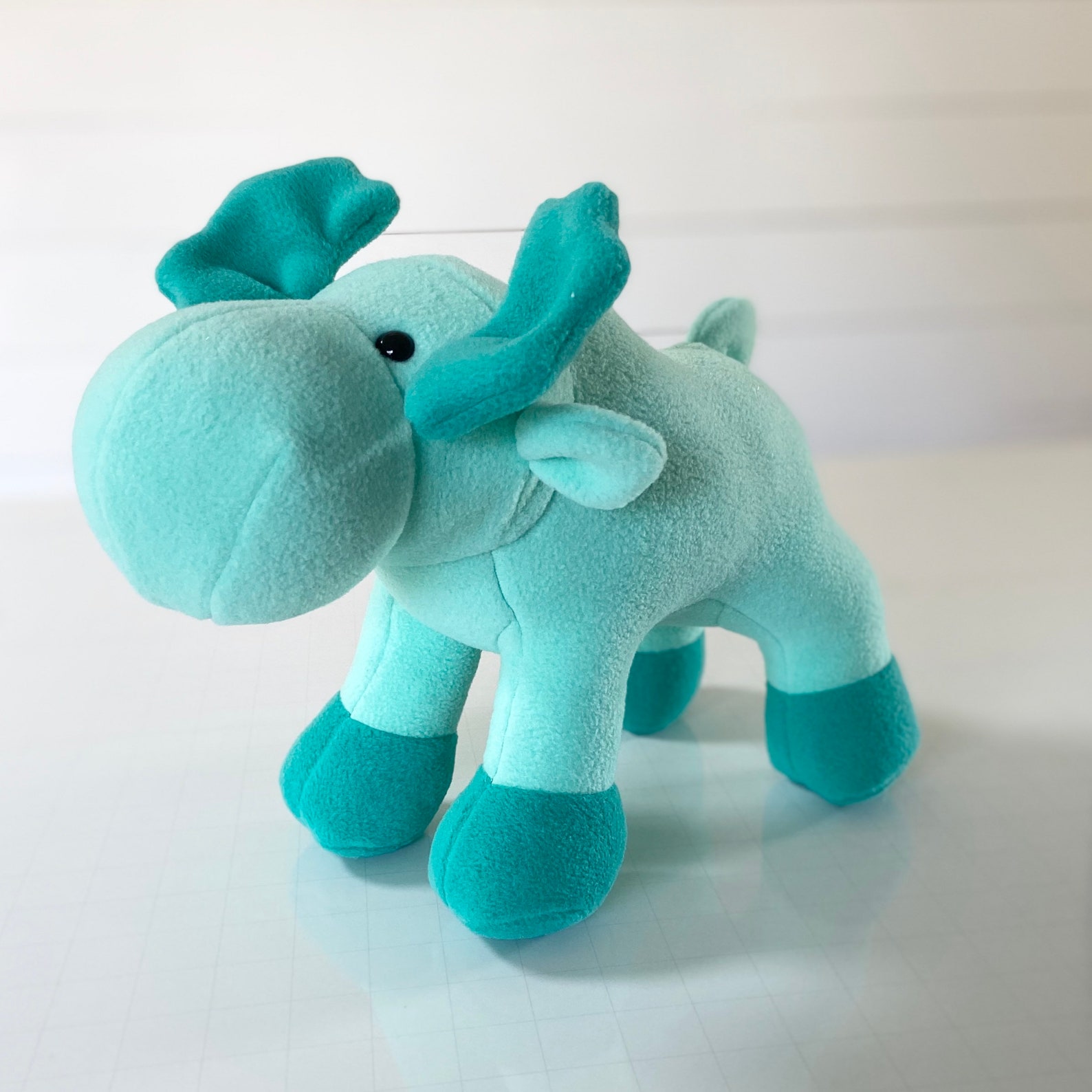 Aqua Moose Plush Toy - Etsy