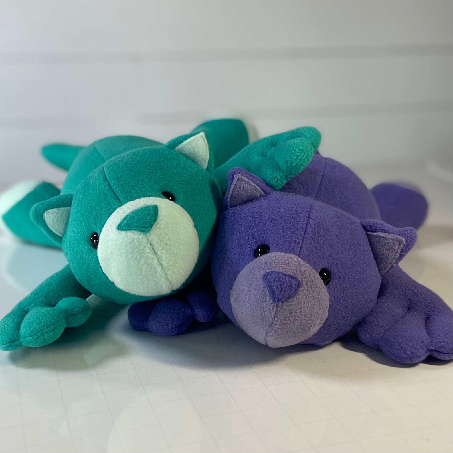 Purple Plush Cat | Etsy