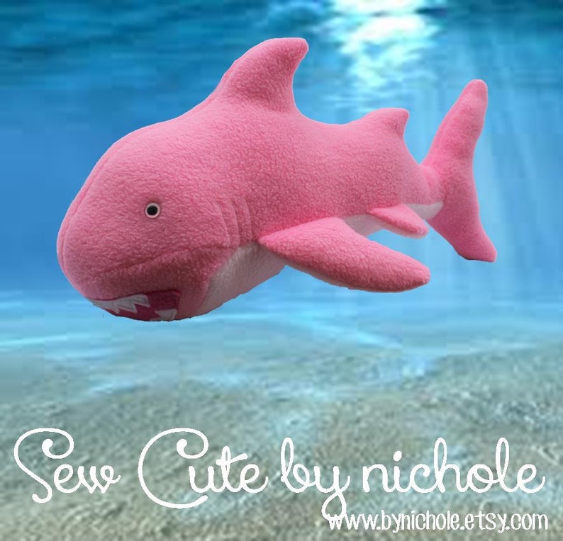 Pink Plush Shark | Etsy