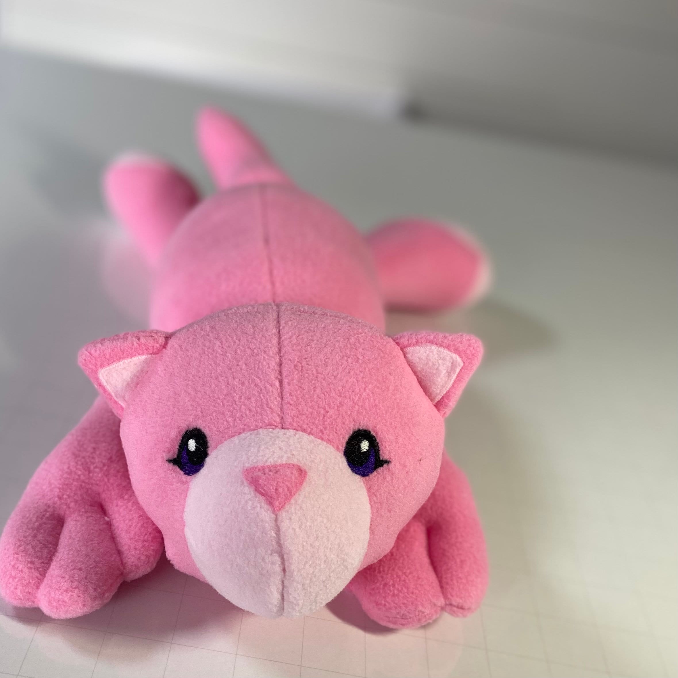 Pink Plush Cat | Etsy