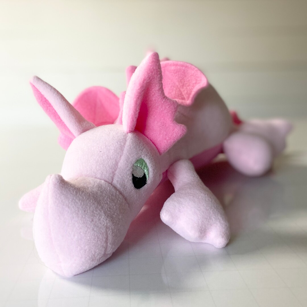 Pink Plush Baby Dragon - Etsy