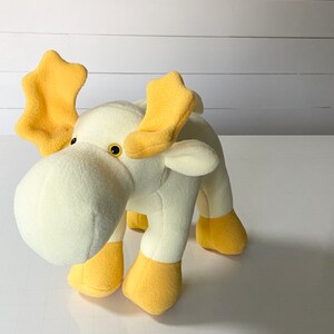 Yellow Moose Plush Toy - Etsy