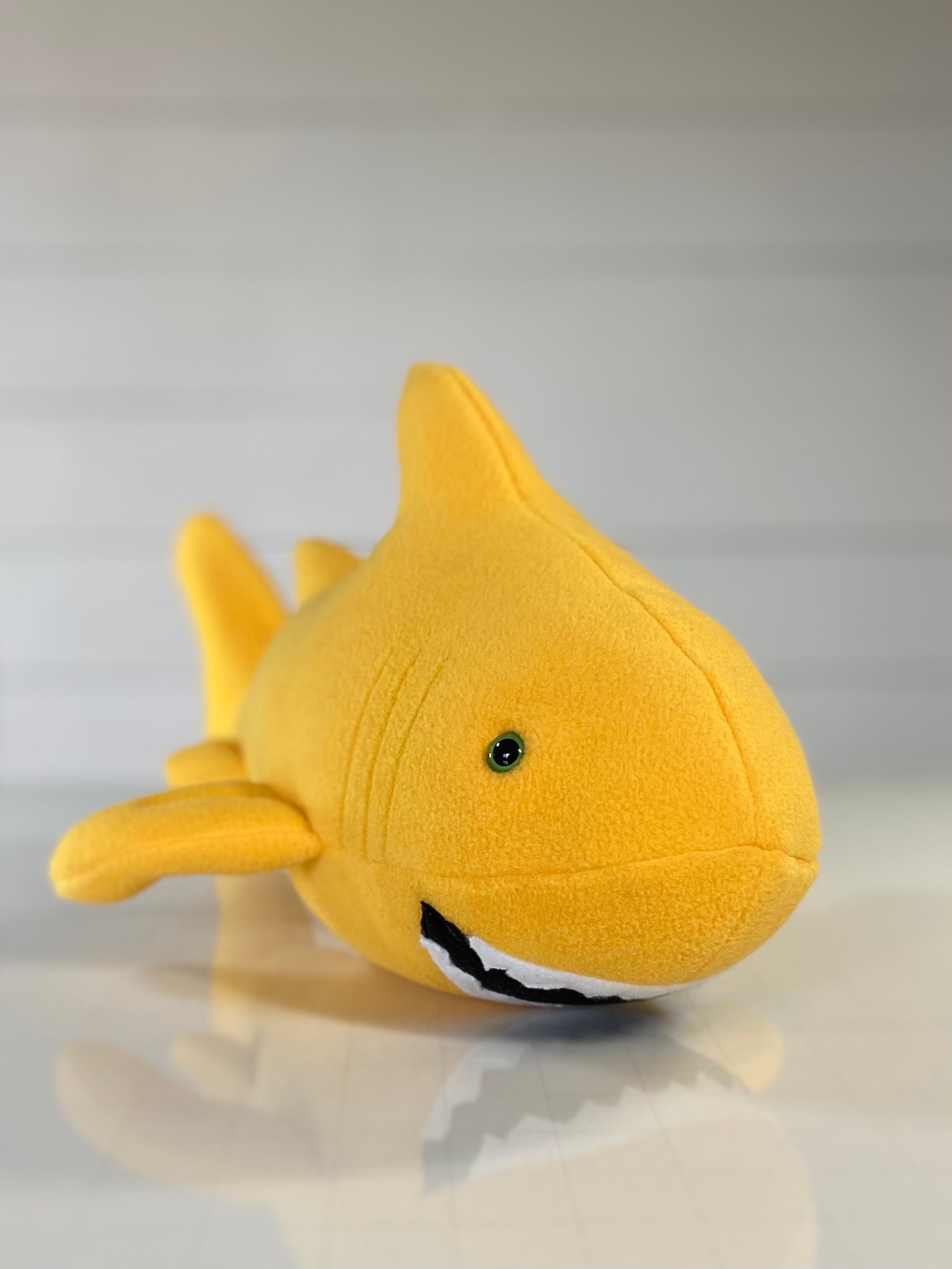 Yellow Plush Shark | Etsy