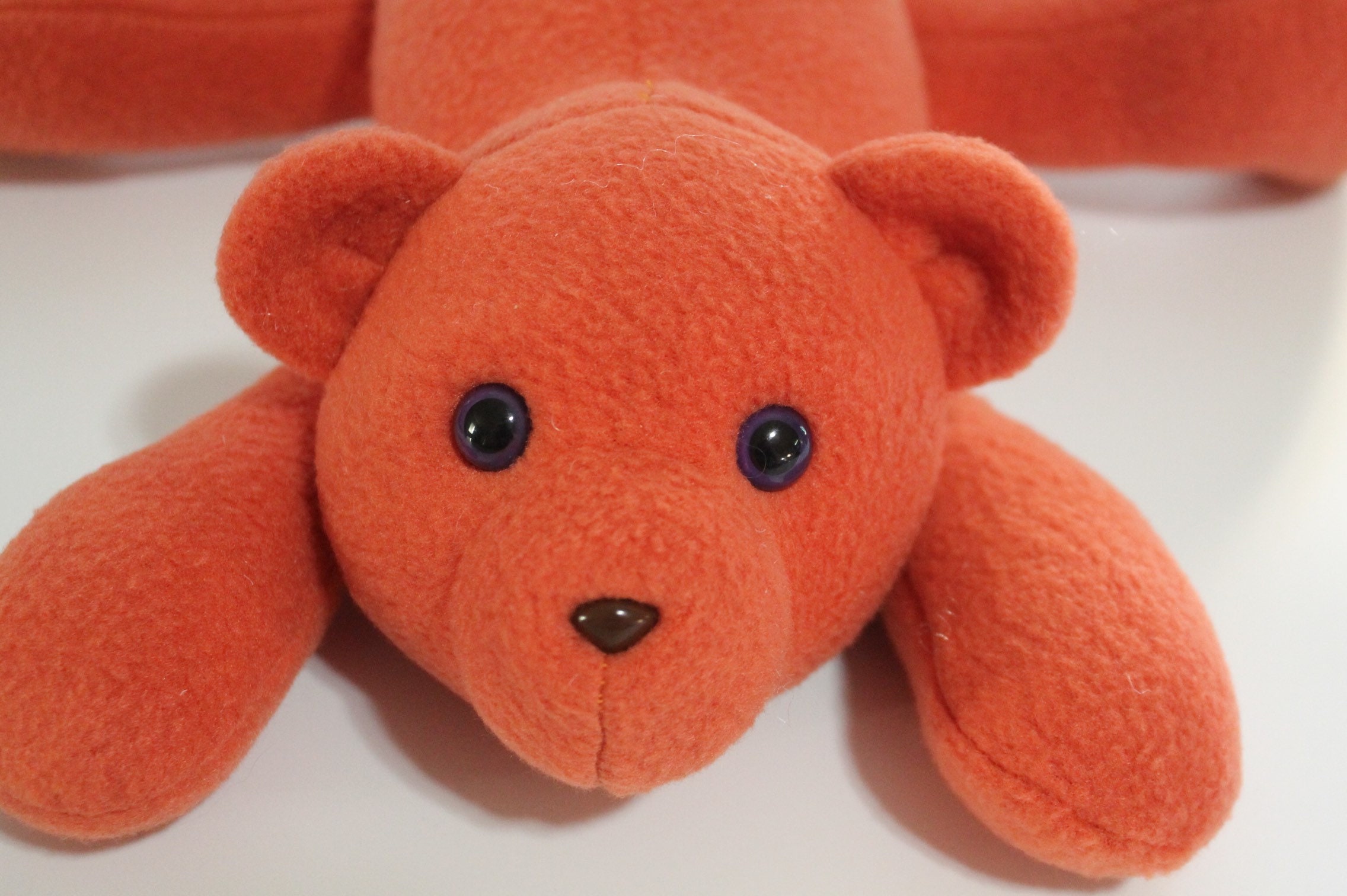 Orange Teddy Bear - Etsy
