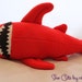 Red Plush Shark - Etsy
