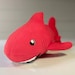Red Plush Shark - Etsy