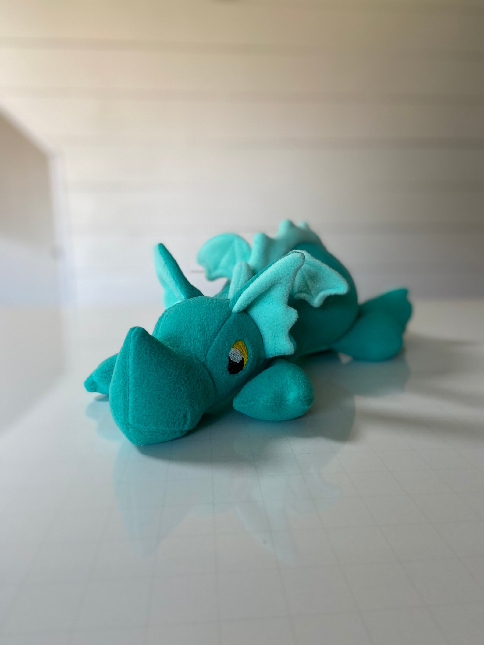 Teal Plush Baby Dragon | Etsy