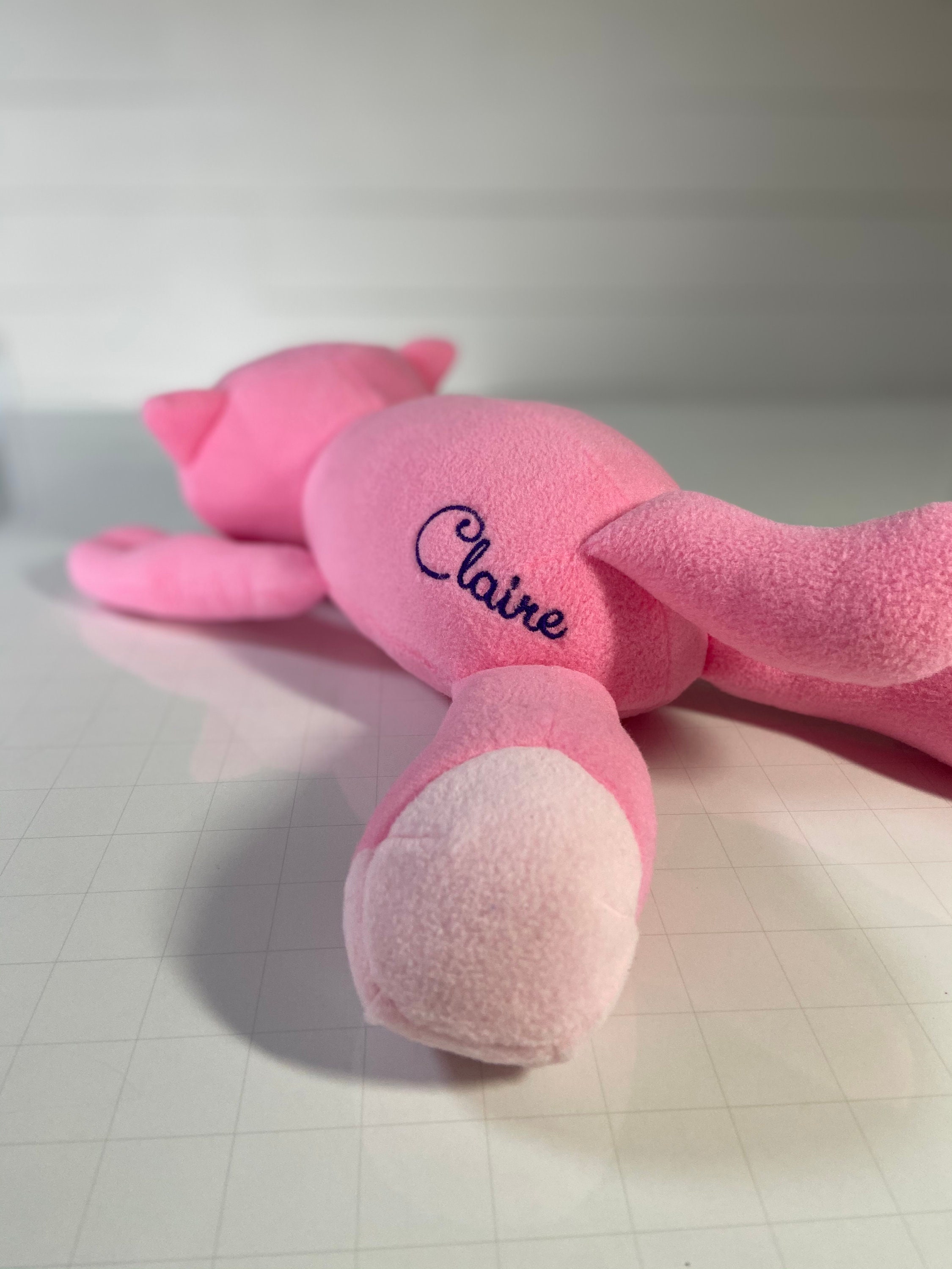 Pink Plush Cat | Etsy