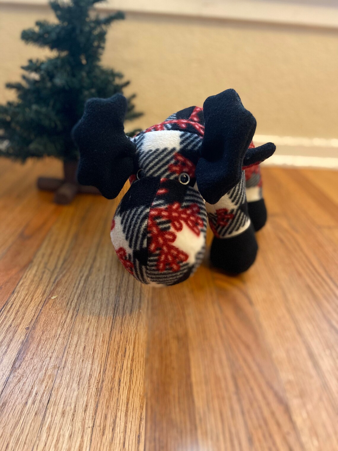 Buffalo Plaid Moose Plush Toy | Etsy