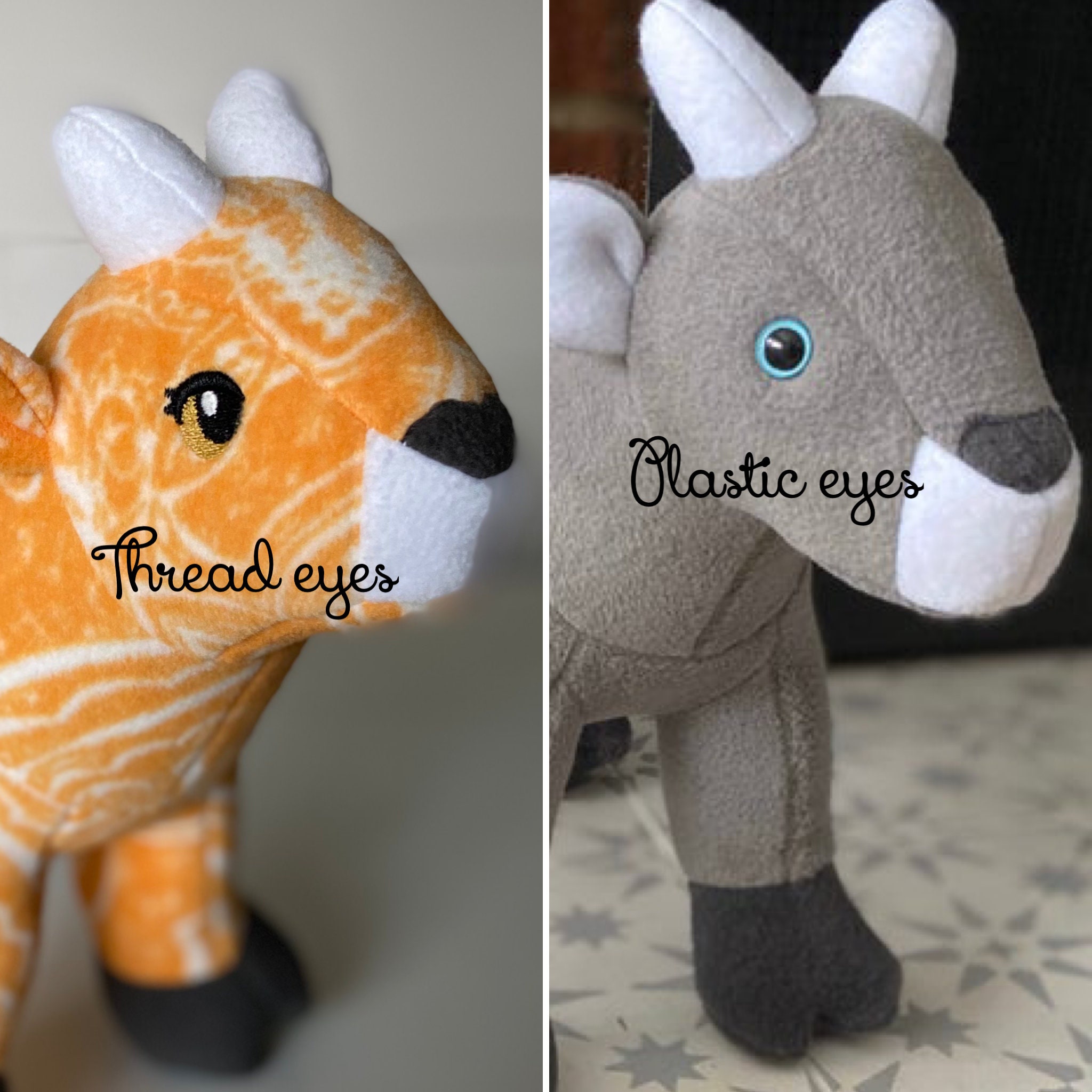 Pink Goat Plush Animal - Etsy