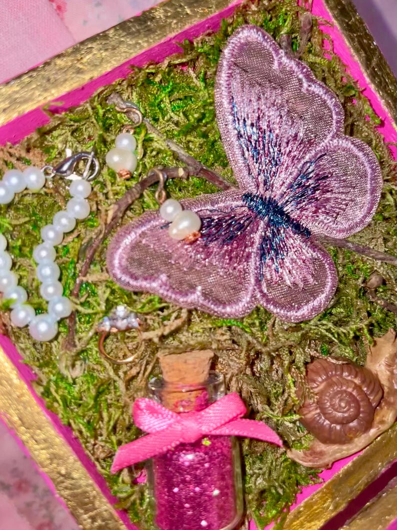 Pink Fairy Miniatures Ring Box - Etsy