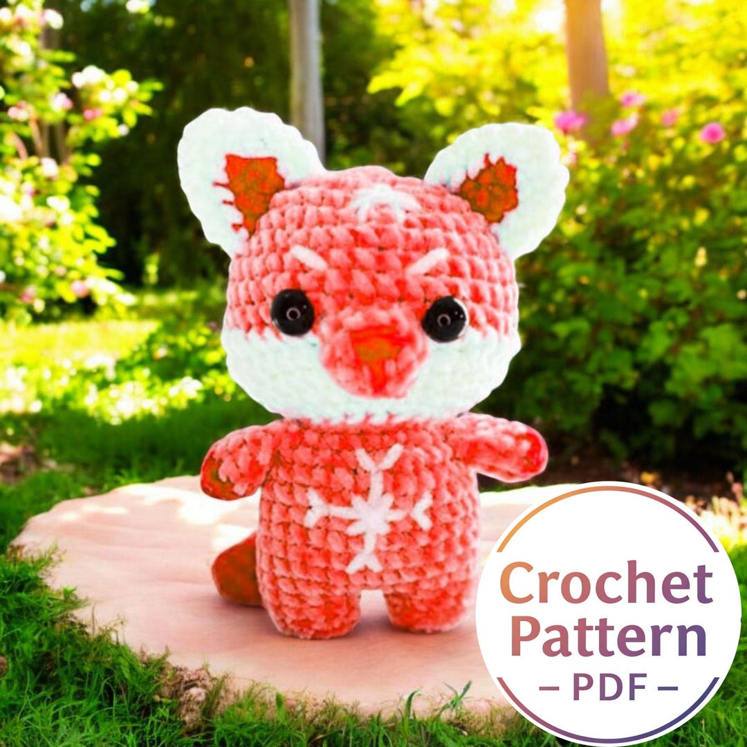 Silly the Red Fox Crochet Pattern| Crocheted Silly Red Fox| Easy to ...