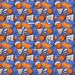 Basketball Quilt Panel & Blocks, Quilt Cotton Fabric, Orange Basketball ...