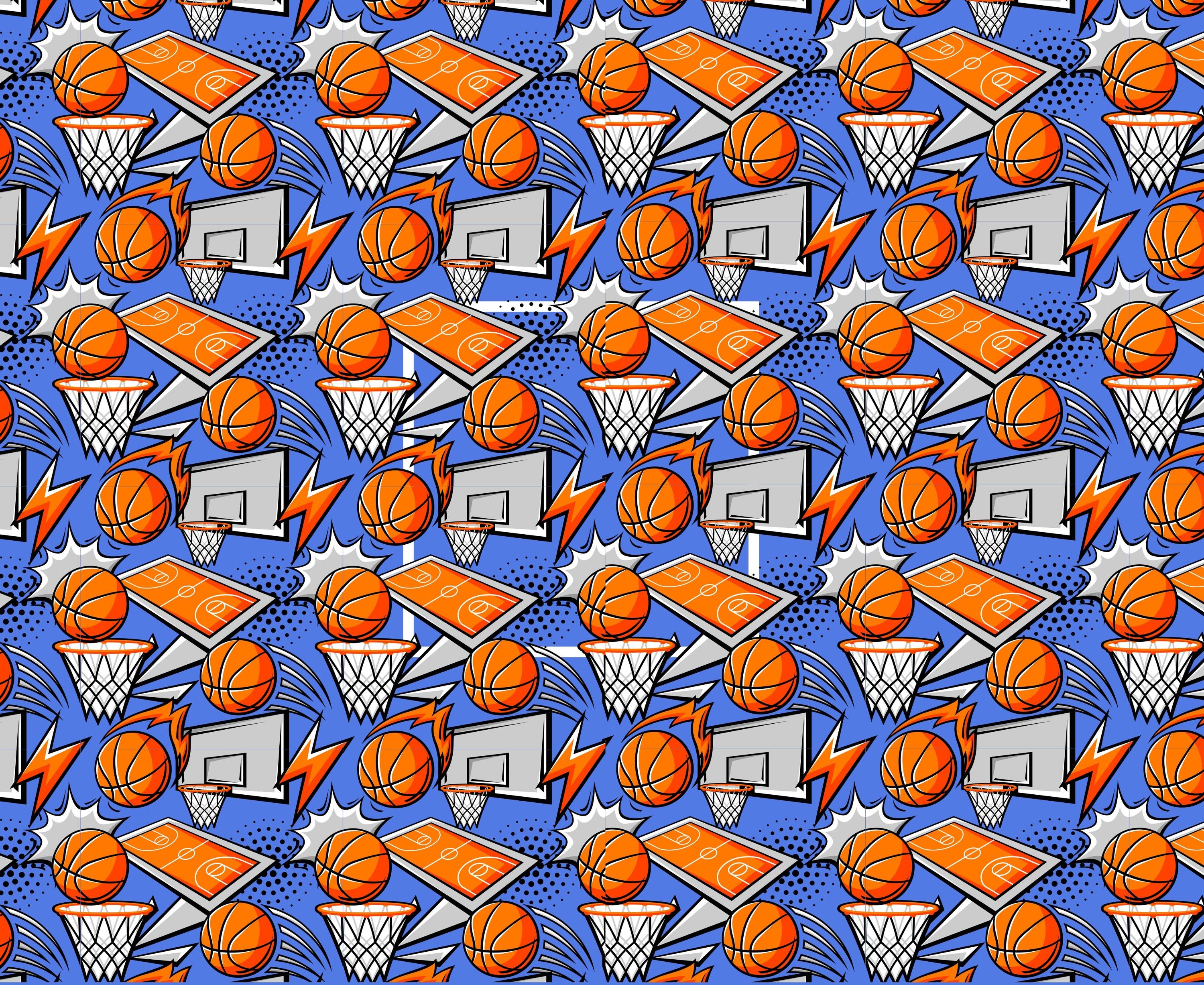 Basketball Quilt Panel & Blocks, Quilt Cotton Fabric, Orange Basketball ...