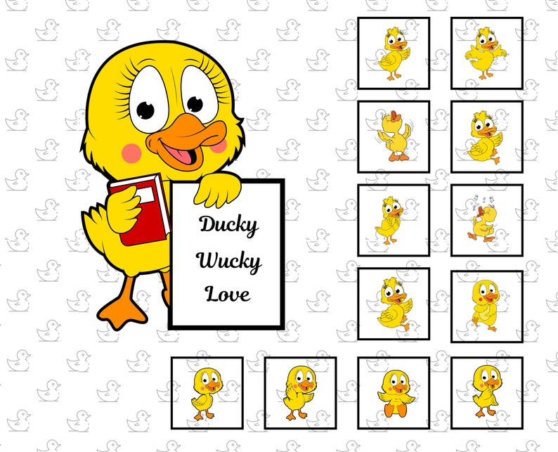 Ducky Wucky Quilt Panel & Blocks, Childs Fabric Book, Yellow Rubber ...