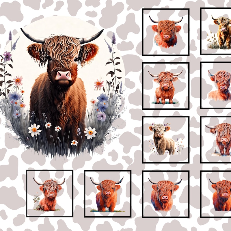 Highland Cow Queen Quilt - Etsy