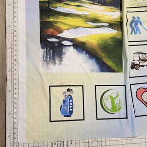 Golf Quilt Panel and 8 or 12 Blocks, Golf Course Quilt, Easy Quilt - Etsy